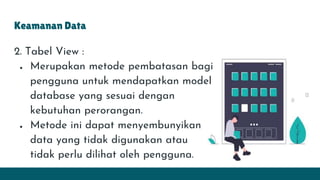 Keamanan sistem database | PPTX