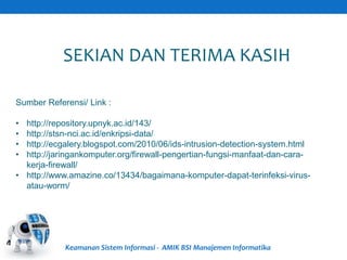 Keamanan sistem informasi | PPTX