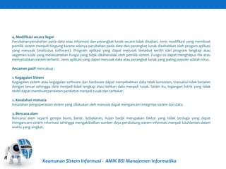 Keamanan sistem informasi | PPTX