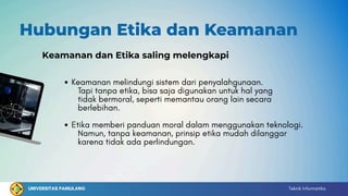 PPT - Keamanan Sistem Informasi dan Etika | PDF