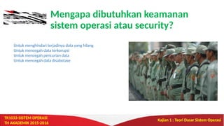 Keamanan sistem operasi | PDF