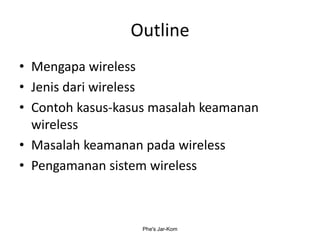 Keamanan Sistem Wireless untuk jaringann | PPT