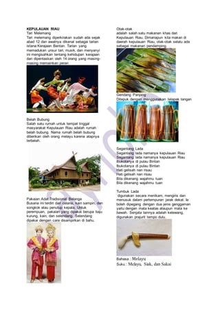 Keanekaragaman KERAGAMAN BUDAYA INDONESIA 34 PROVINSI DAN GAMBARNYA | DOCX