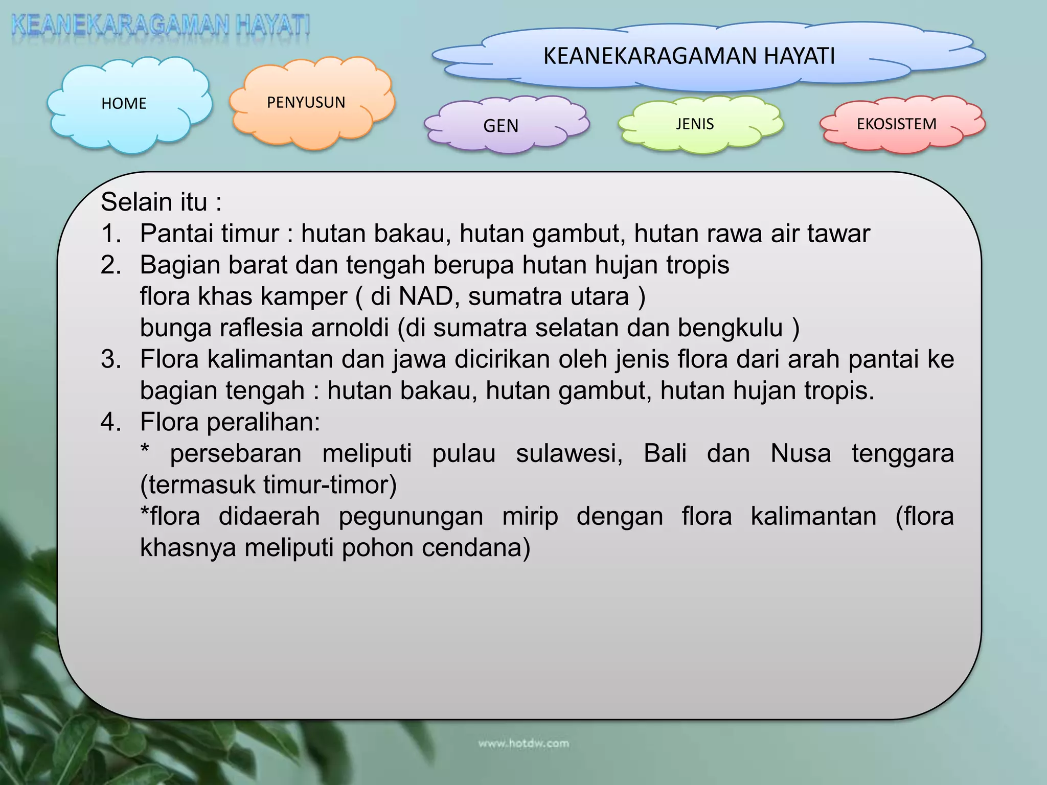 Keanekaragaman hayati tingkat gen, jenis, dan ekosistem | PPTX