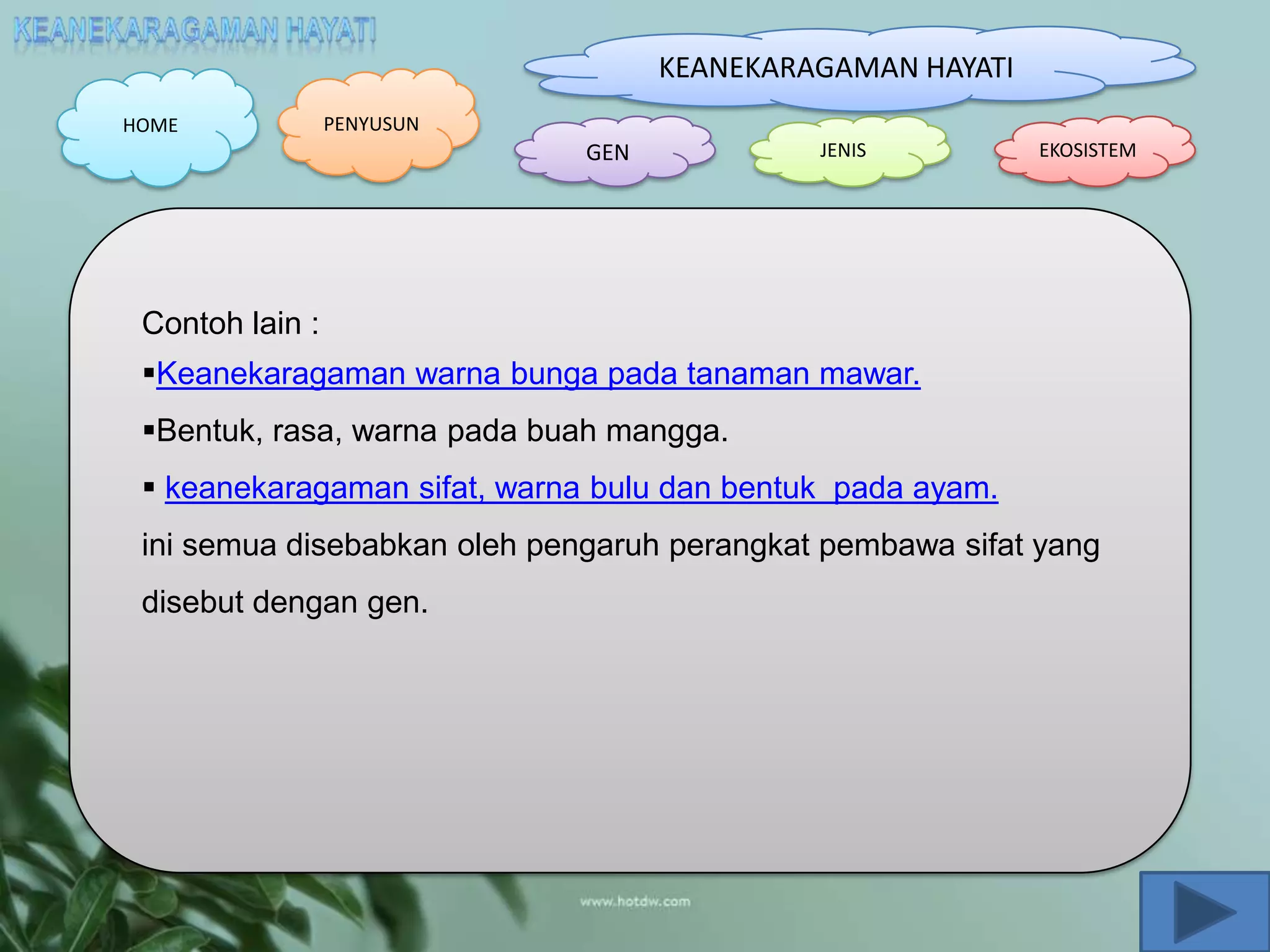 Keanekaragaman hayati tingkat gen, jenis, dan ekosistem | PPTX