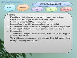 Keanekaragaman hayati tingkat gen, jenis, dan ekosistem | PPTX