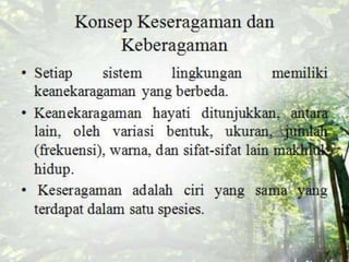 Keanekaragaman hayati tingkat gen, jenis, dan ekosistem | PPTX