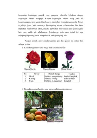 Keanekaragaman tanaman paper | DOCX