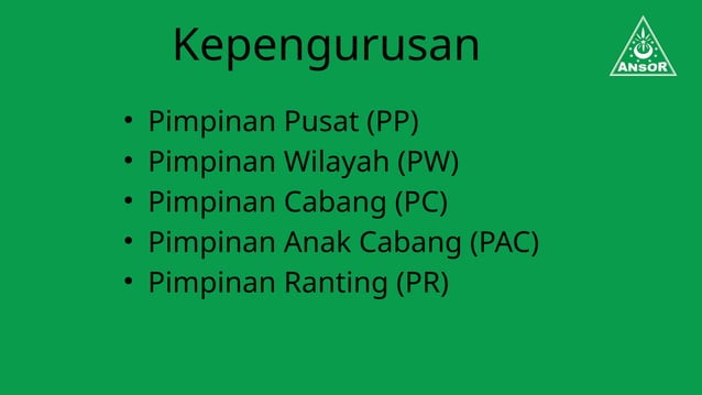 Materi Ke ANSOR an untuk PKD atau DIklatsar Banser.pptx