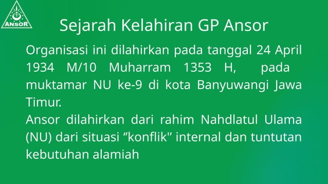 Materi Ke ANSOR an untuk PKD atau DIklatsar Banser.pptx