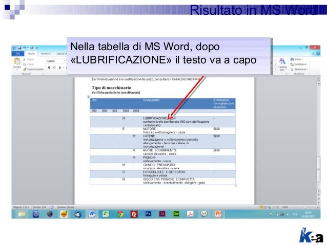 Argo CMS - Come andare a capo in automatico nelle tabelle di MS Word