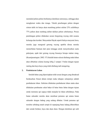 Berhuma: Sebuah Kearifan Lokal Budaya Masyarakat Dayak | PDF