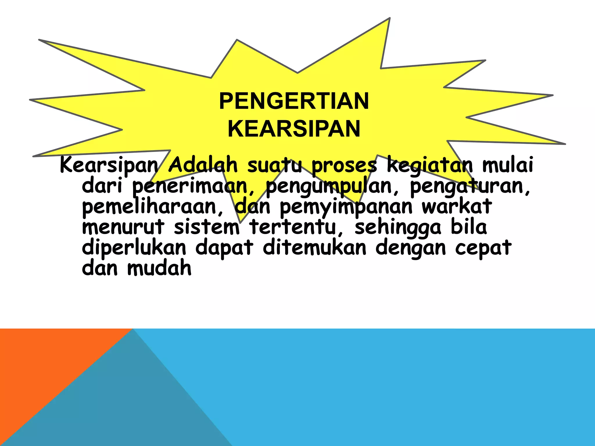 Kearsipan | PPT