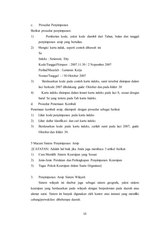 Kearsipan makalah | DOCX