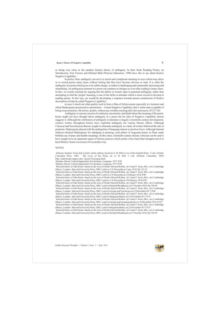 Keats's theory of negative capability | PDF