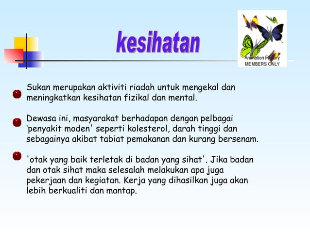 Kebaikan sukan | PPT