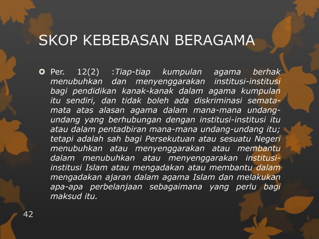 Kebebasan Beragama di Malaysia | PPT
