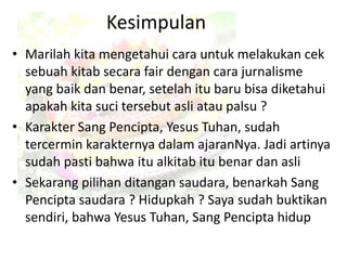 Kebenaran alkitab | PPT