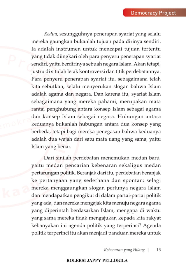 KEBENARAN YANG HILANG -- FARAG FOUDA | PDF