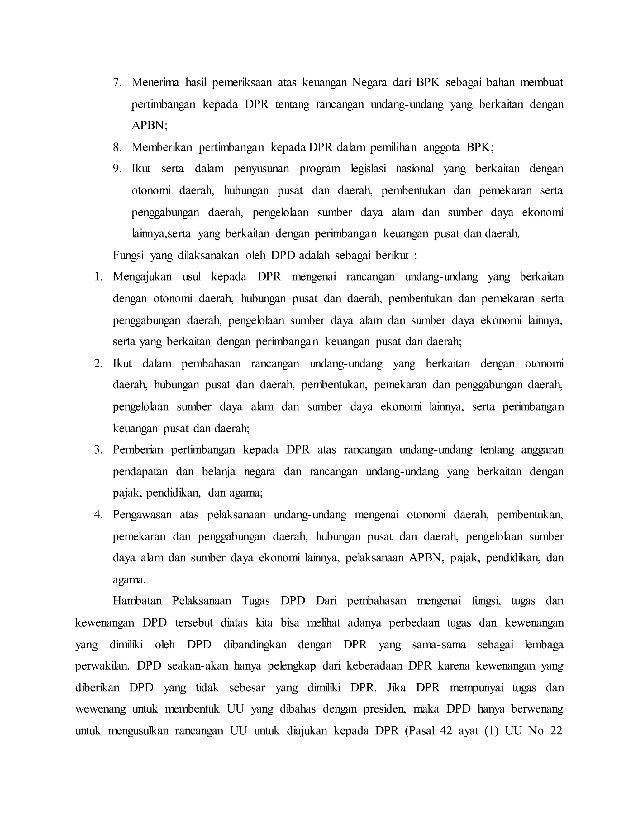 Keberadaan dpd dalam_sistem_pemerintahan_indonesia | PDF