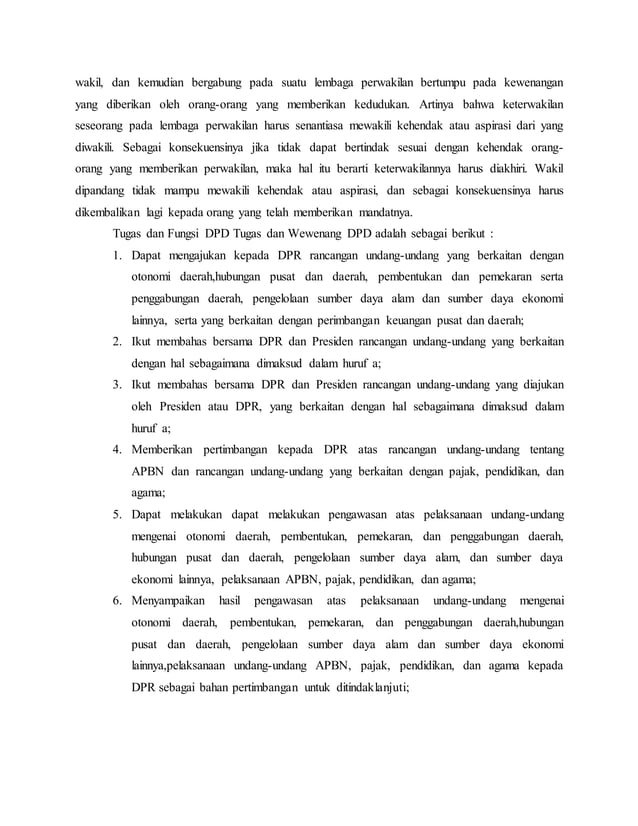 Keberadaan dpd dalam_sistem_pemerintahan_indonesia | PDF