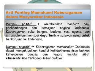 Keberagaman suku, agama, ras, dan antargolongan dalam bhineka tunggal ...