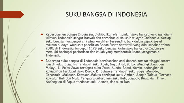 Keberagaman suku kelompok 1 | PPTX