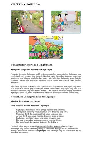 Kebersihan lingkungan | PDF