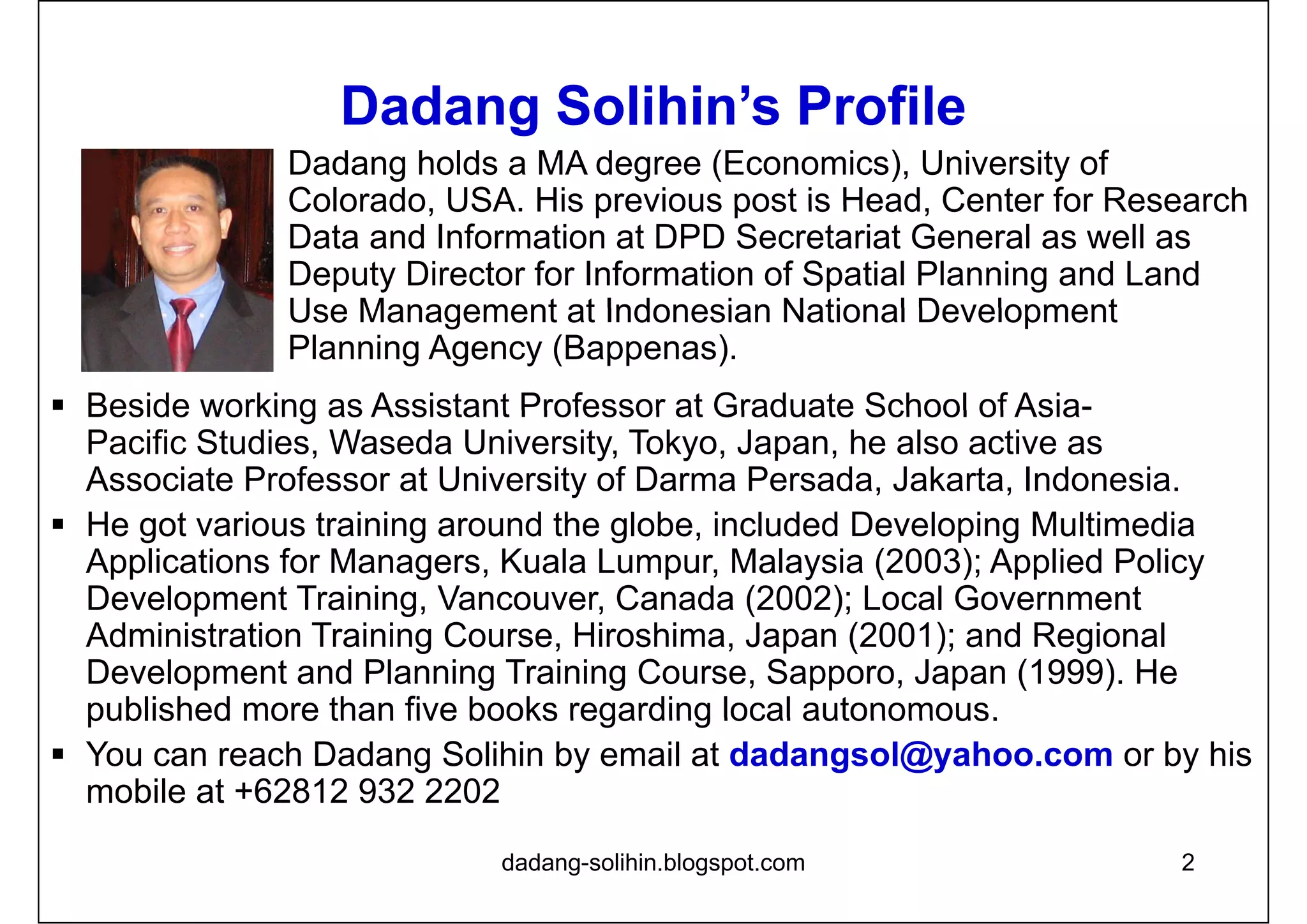 Kebijakan Tata Ruang dan Pertanahan dalam Kerangka Investasi | PDF