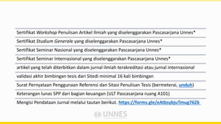 KEBIJAKAN AKADEMIK UNNES Power Point Presentation | PPTX