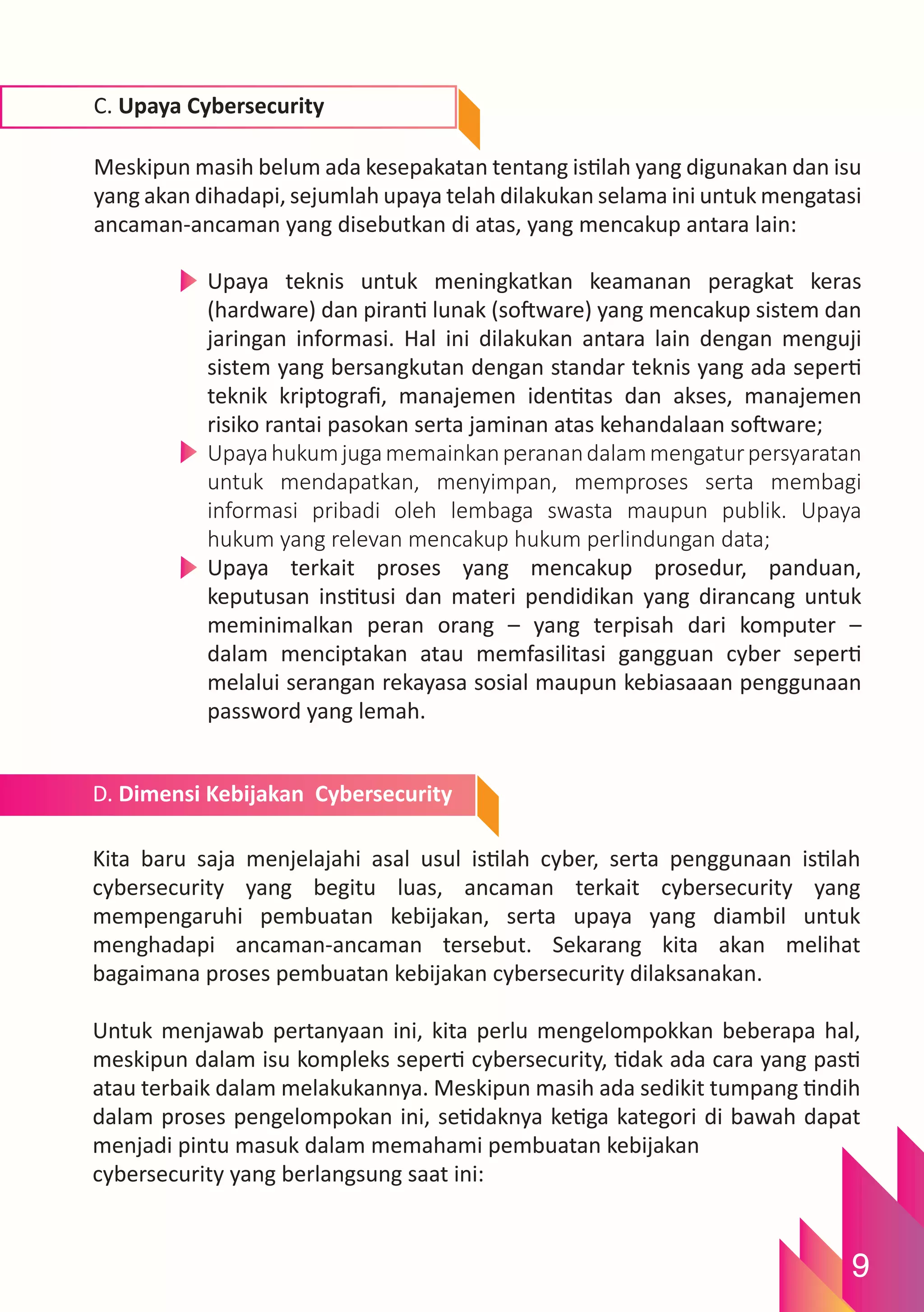 Kebijakan Cybersecurity Dalam Perspektif Multistakeholder | PDF
