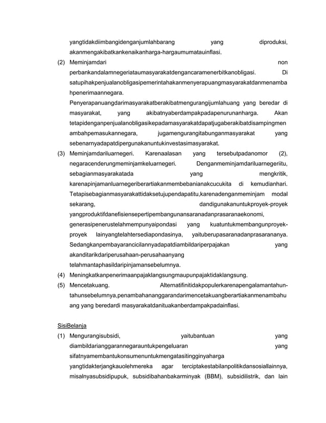 Kebijakan defisit anggaran | DOCX