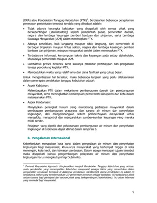 Kebijakan Nasional Pembangunan Air Minum dan Penyehatan Lingkungan ...
