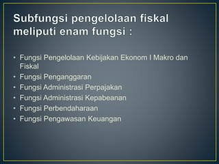 Kebijakan fiskal | PPTX