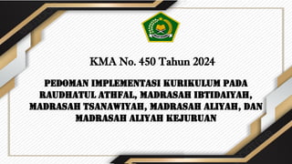 Kebijakan Implementasi Kurikulum Madrasah .pptx