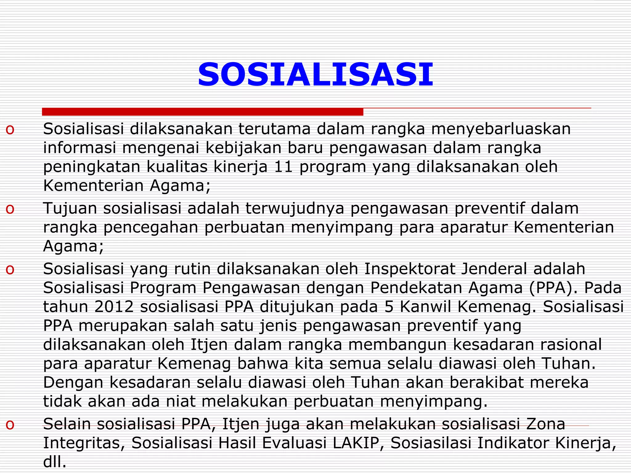 Kebijakan Inspektorat dalam Kementerian Agama.ppt