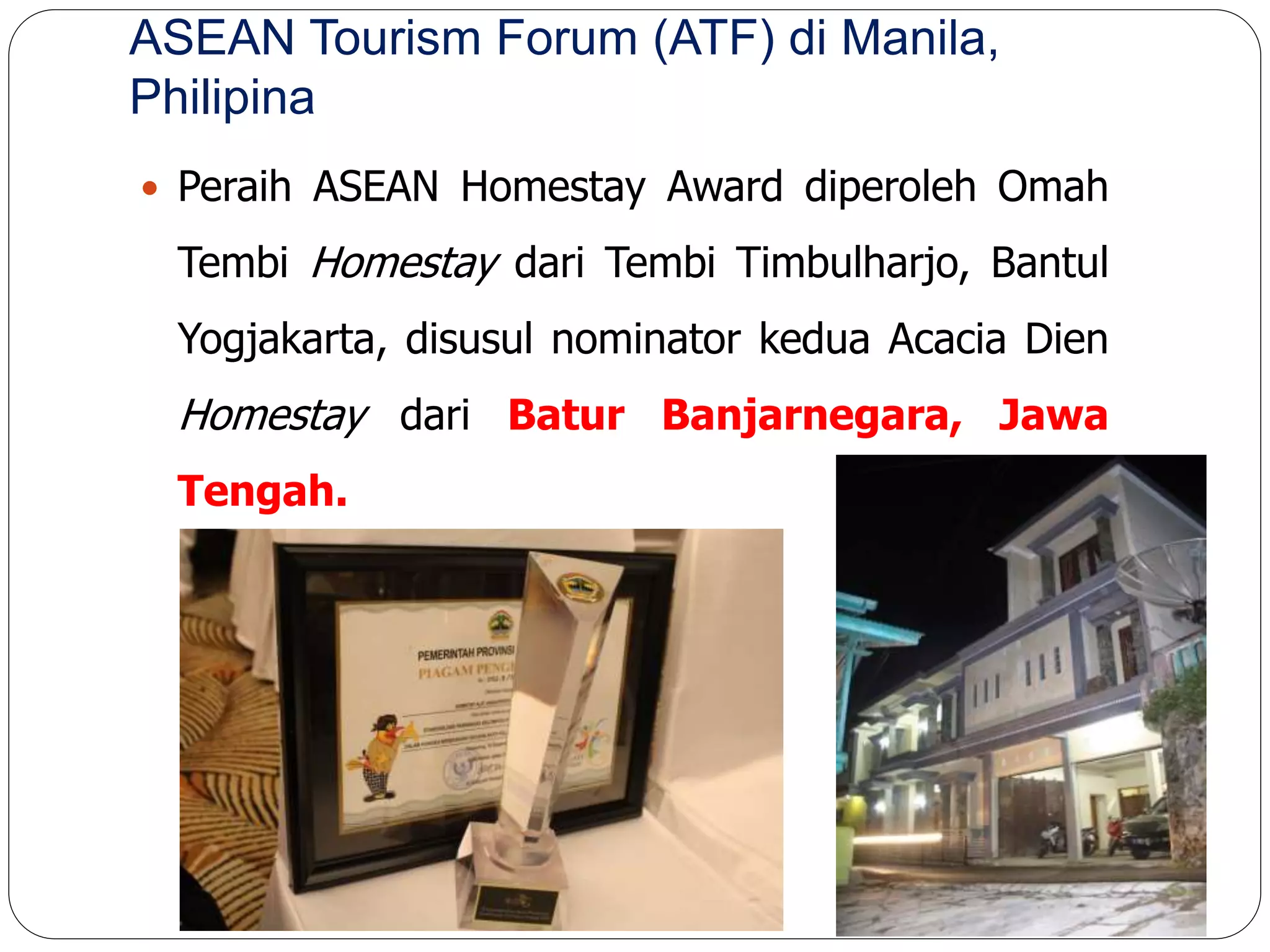 Kebijakan jawa tengah pada homestay di destinasi pariwisata 2016 | PDF