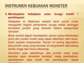 Kebijakan moneter | PPTX