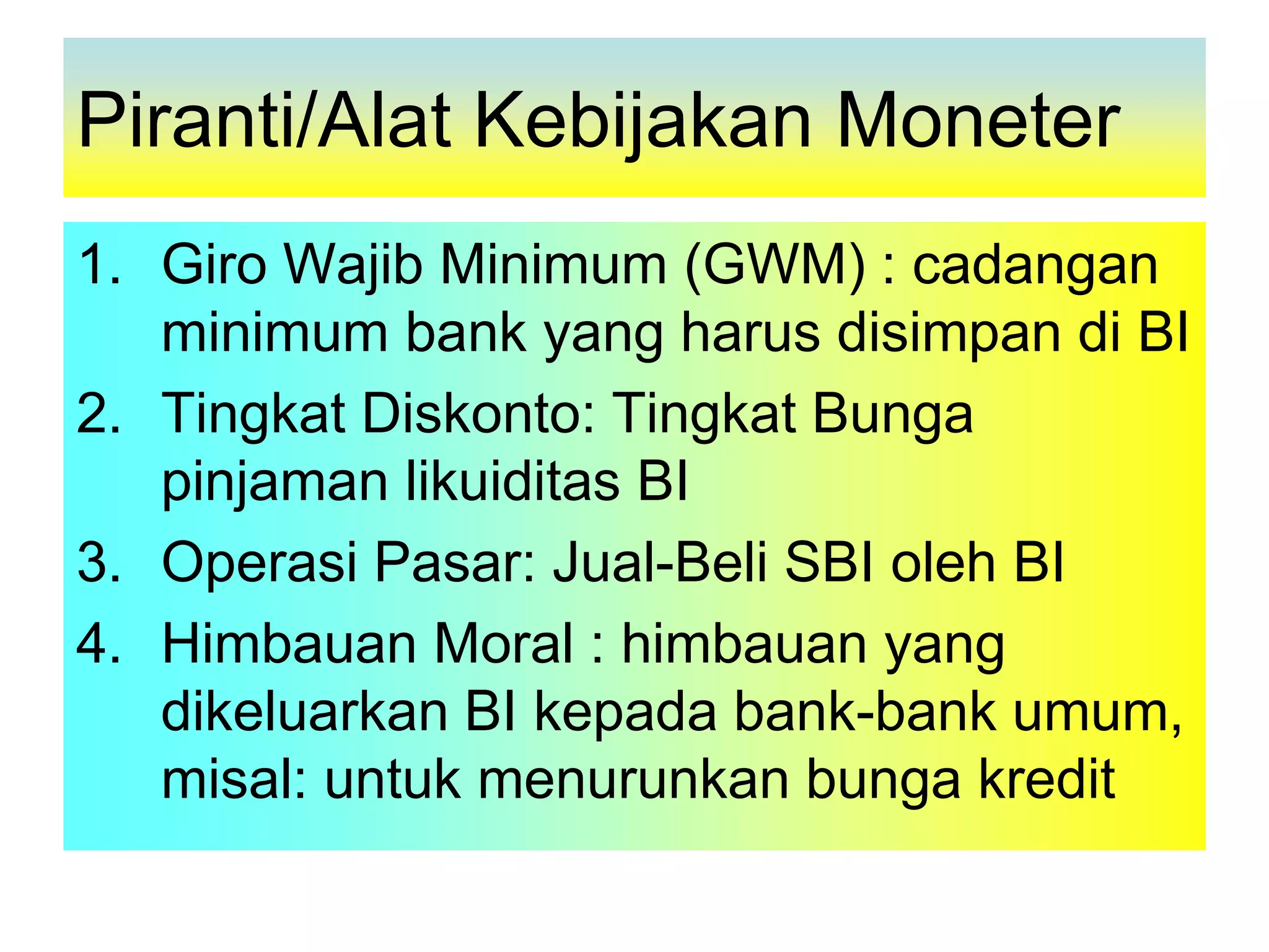 Kebijakan Moneter terbaru.ppt