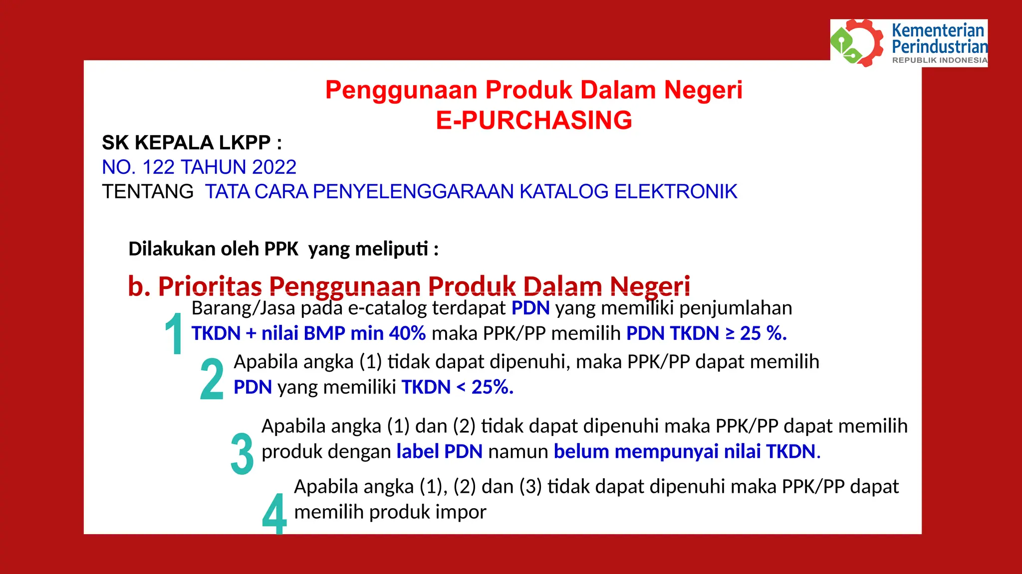 Kebijakan PDN dalam PBJP Produk Dalam Negeri | PPTX