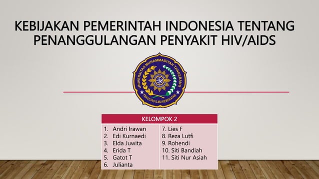 KEBIJAKAN HIV | PPT