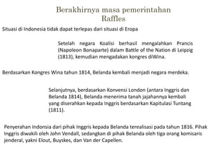 Kebijakan pemerintah kolonial di nusantara | PPTX