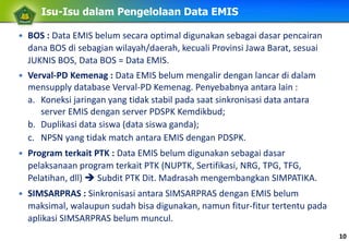 Kebijakan pendataan emis 2016 2017 | PPTX
