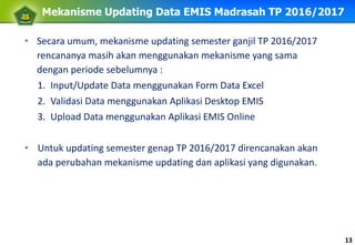 Kebijakan pendataan emis 2016 2017 | PPTX
