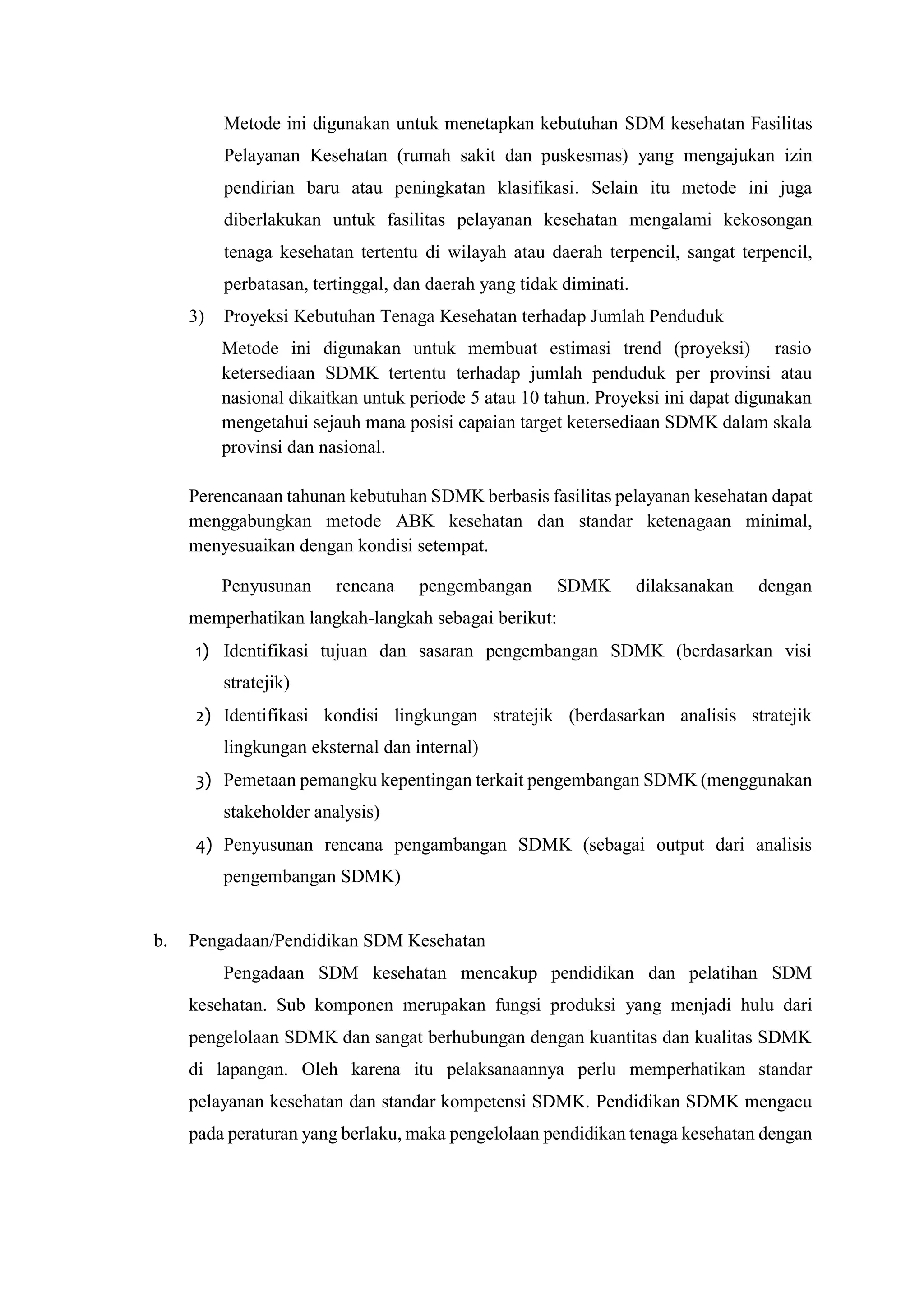 Kebijakan pengembangan sdm kesehatan di indonesia | PDF