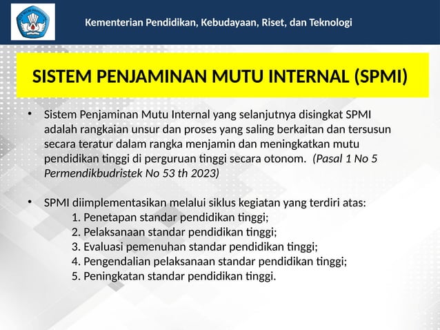 KEBIJAKAN PENJAMINAN MUTU Perguruan tinggi.pptx