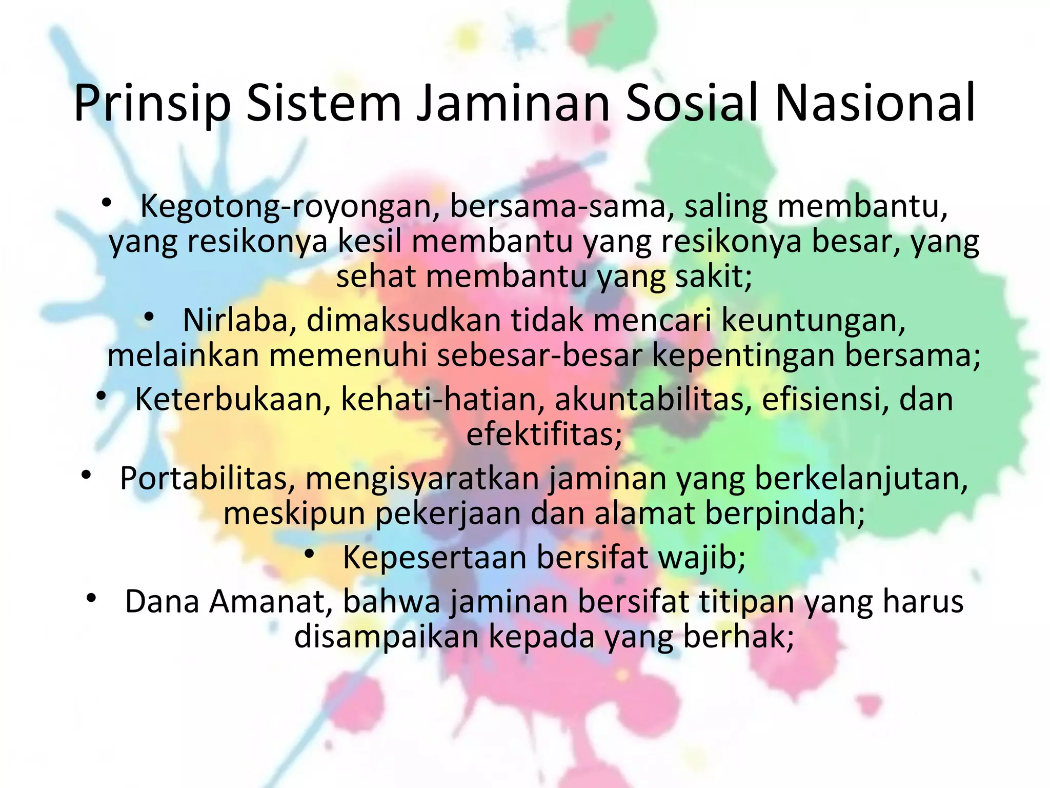 Kebijakan penjaminan sosial (ii) | PPT
