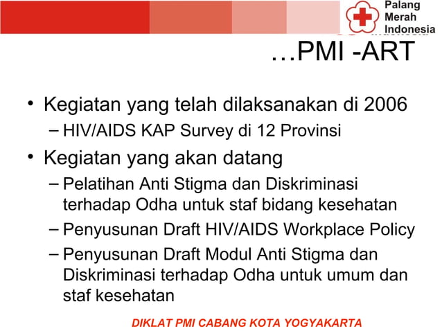 Kebijakan PMI PPT (Materi PMR) | PPT
