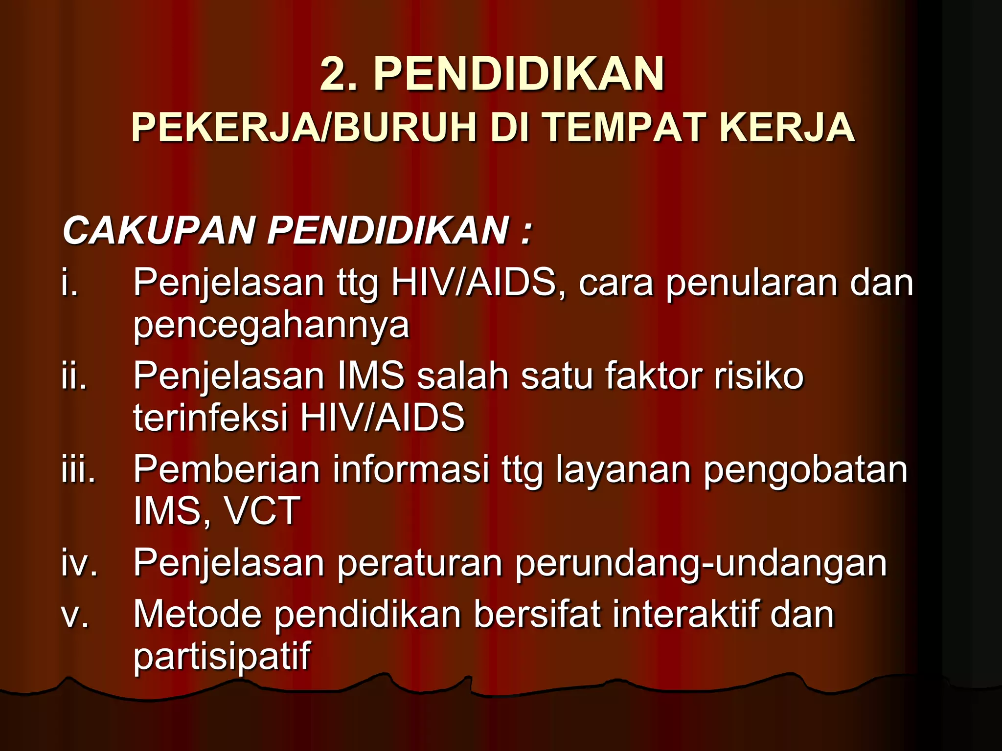 Kebijakan program hiv | PPTX