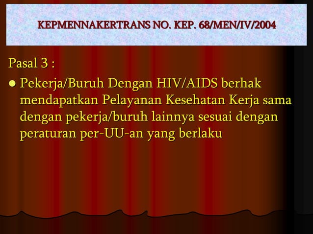 Kebijakan program hiv | PPTX